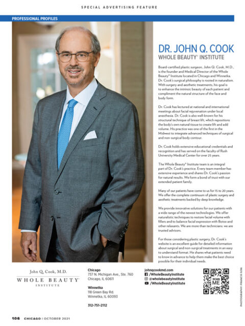 Dr. Cook in the Media | The Whole Beauty Institute | Chicago, Winnetka